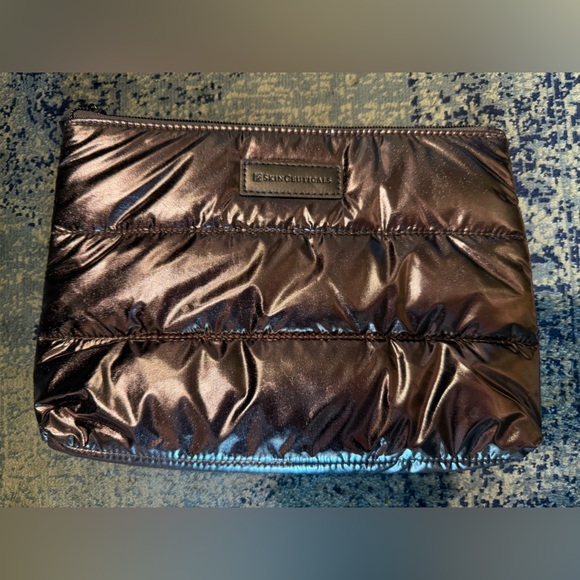 SkinCeuticals | Bags | Skinceuticals Metallic Puffy Pouch Silver | Poshmark